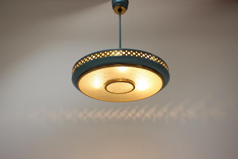 Space Age Metal Pendant by Ludib Bratislava, Czechoslovakia, 1960's For ...