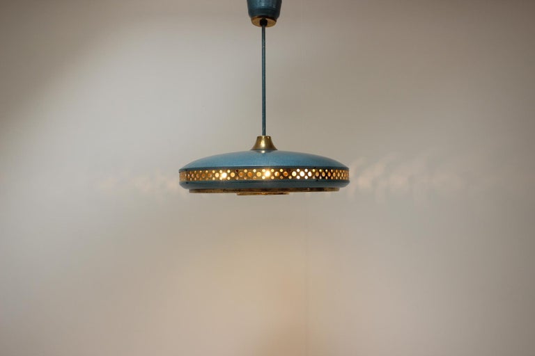 Space Age Metal Pendant by Ludib Bratislava, Czechoslovakia, 1960's For ...