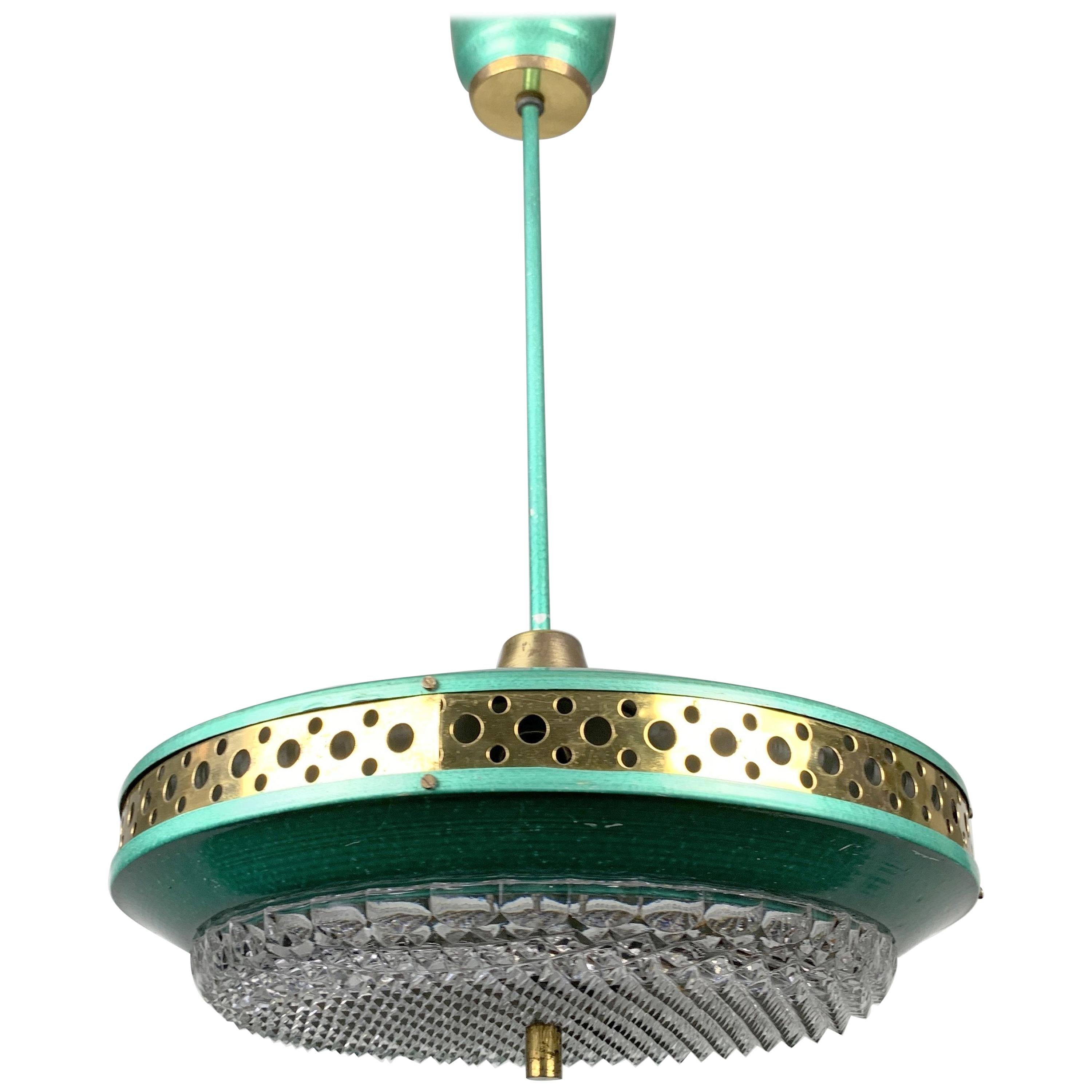 Space Age Metal Pendant by LUDIB Bratislava, Czechoslovakia, 1960s at ...