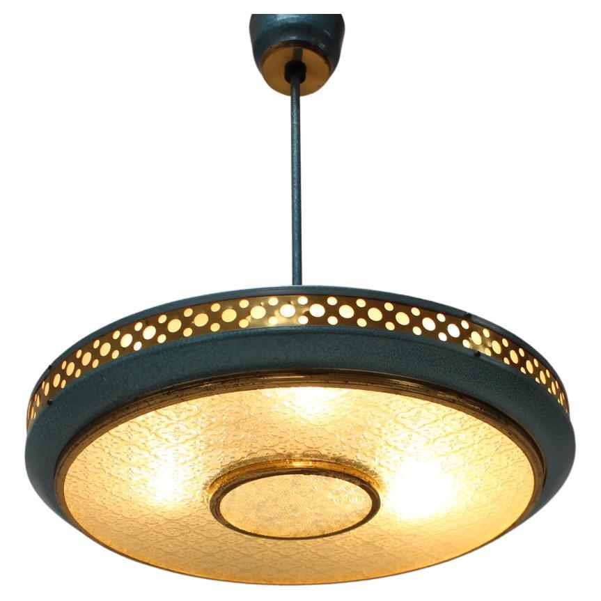 Space Age Metal Pendant by LUDIB Bratislava, Czechoslovakia, 1960s at ...