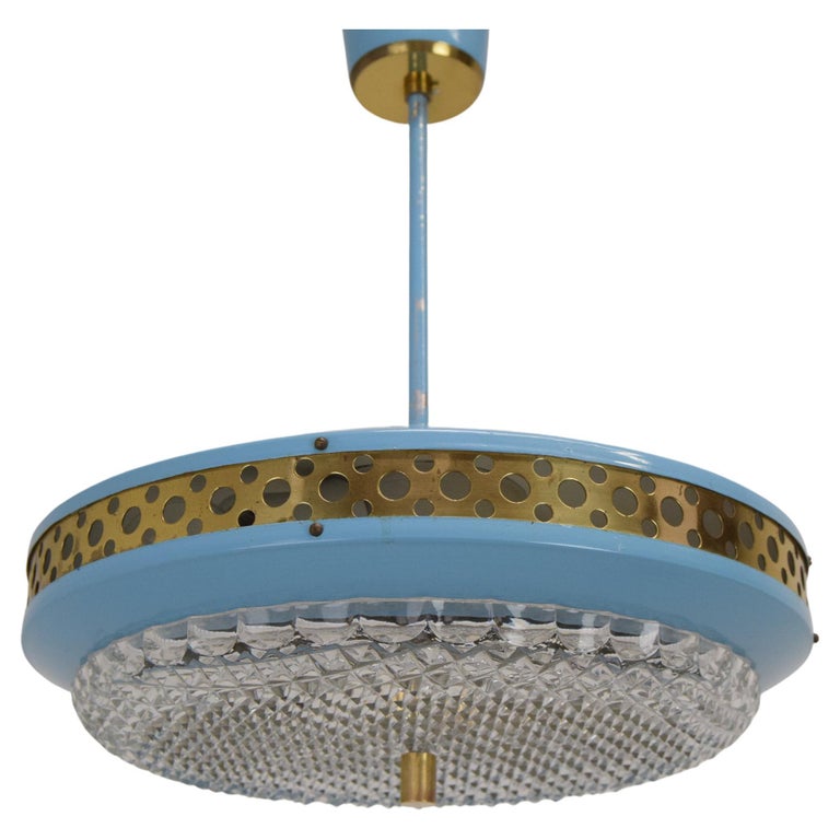 Space Age Metal Pendant by Ludib Bratislava, 1960s For Sale at 1stDibs