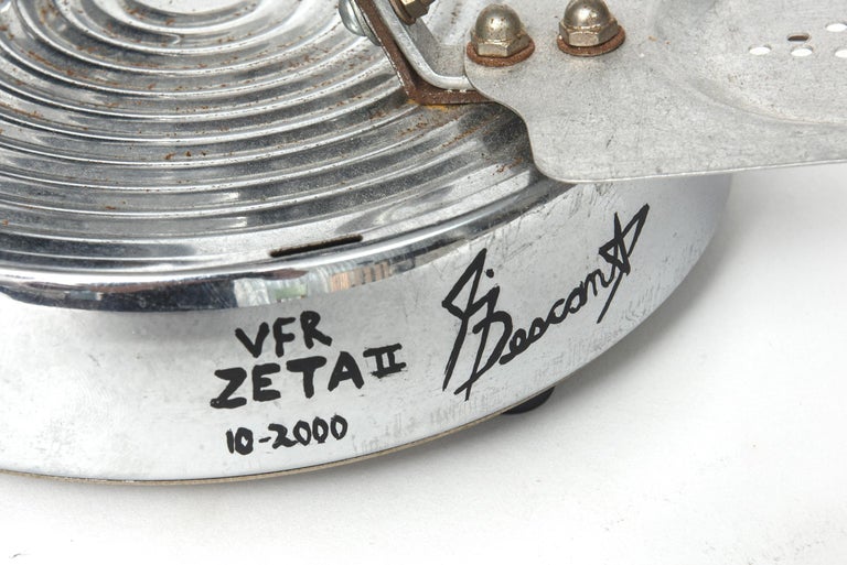 Space Age Metal Rocket Art Sculpture For Sale at 1stDibs