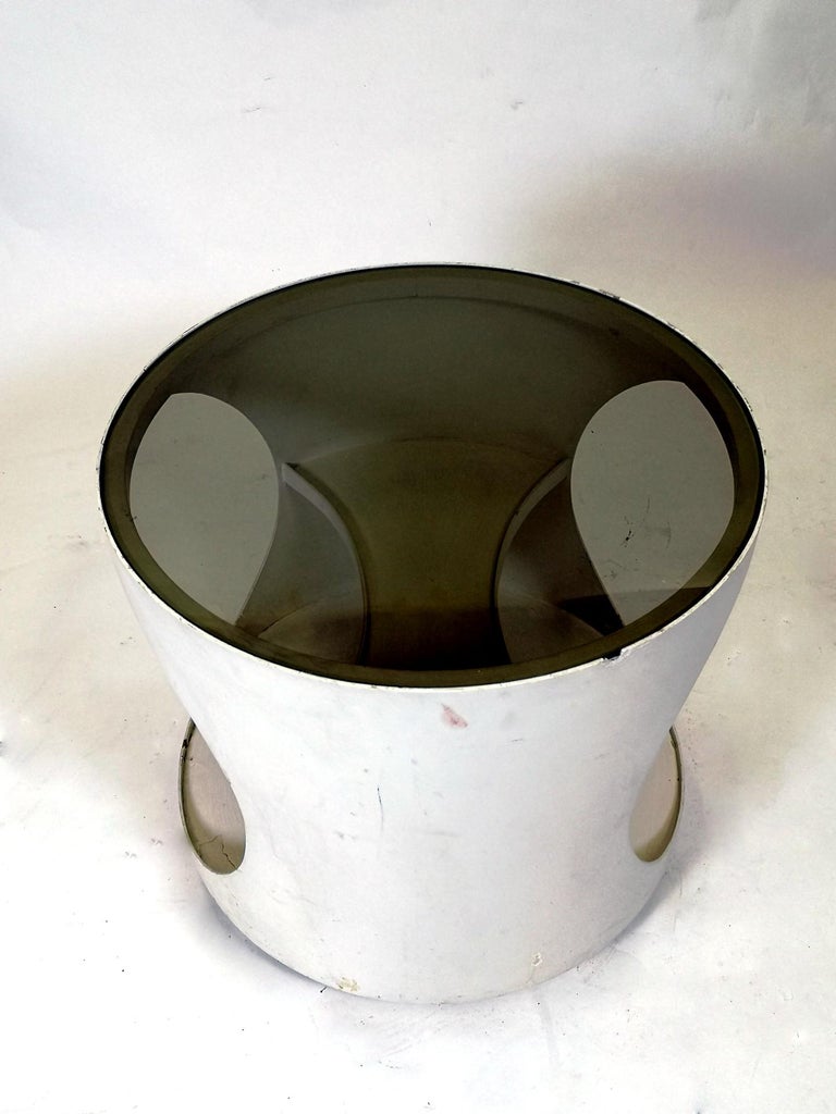 Space Age Painted Wooden Side Table with two Shelves, 1960s For Sale at ...