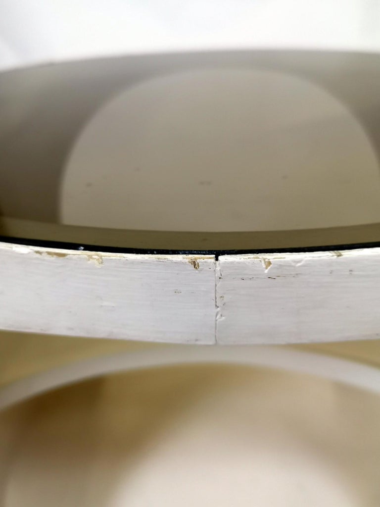 Space Age Painted Wooden Side Table with two Shelves, 1960s For Sale at ...