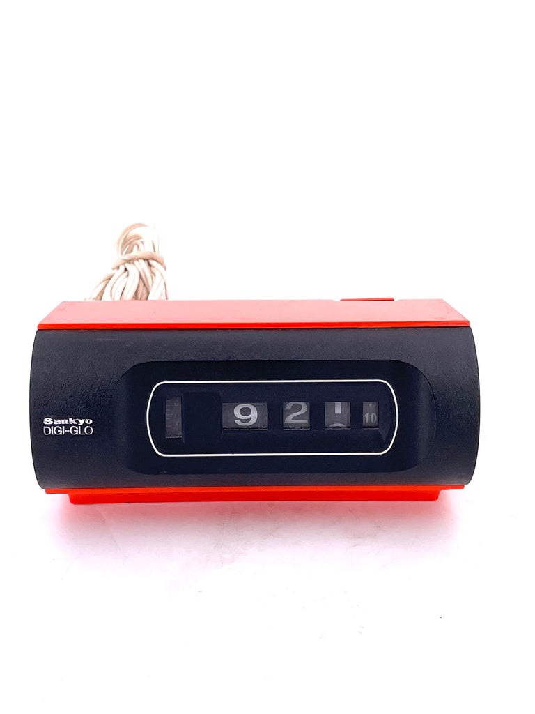 Space Age Rare Alarm Clock by Sankyo Japan Digi-Glo at 1stDibs | made ...