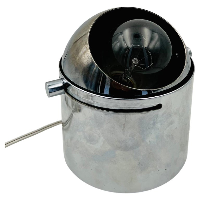 Space Age Rare Chrome Multidirectional Eye Lamp by Design Line ...