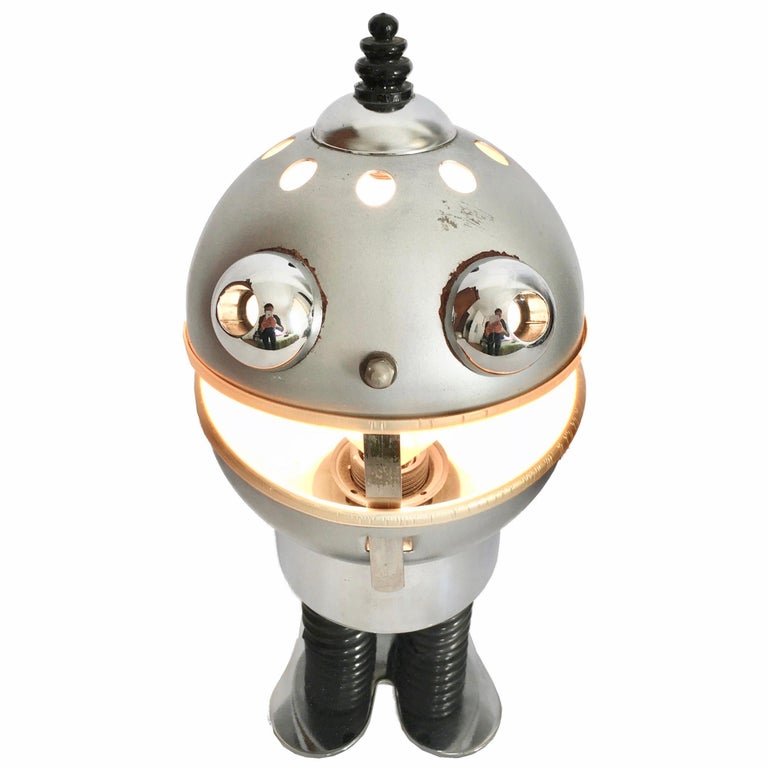Space Age Robot Table Lamp, 1970s at 1stDibs