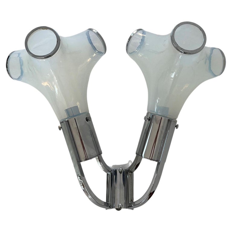 Space Age Sconce Designed by Aldo Nason for Mazzega in Murano Glass, ca ...