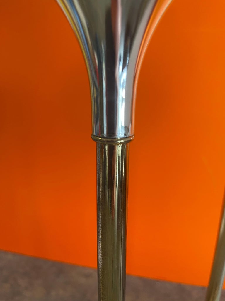 Space Age Triple Globe Table Lamp in Brass For Sale at 1stDibs