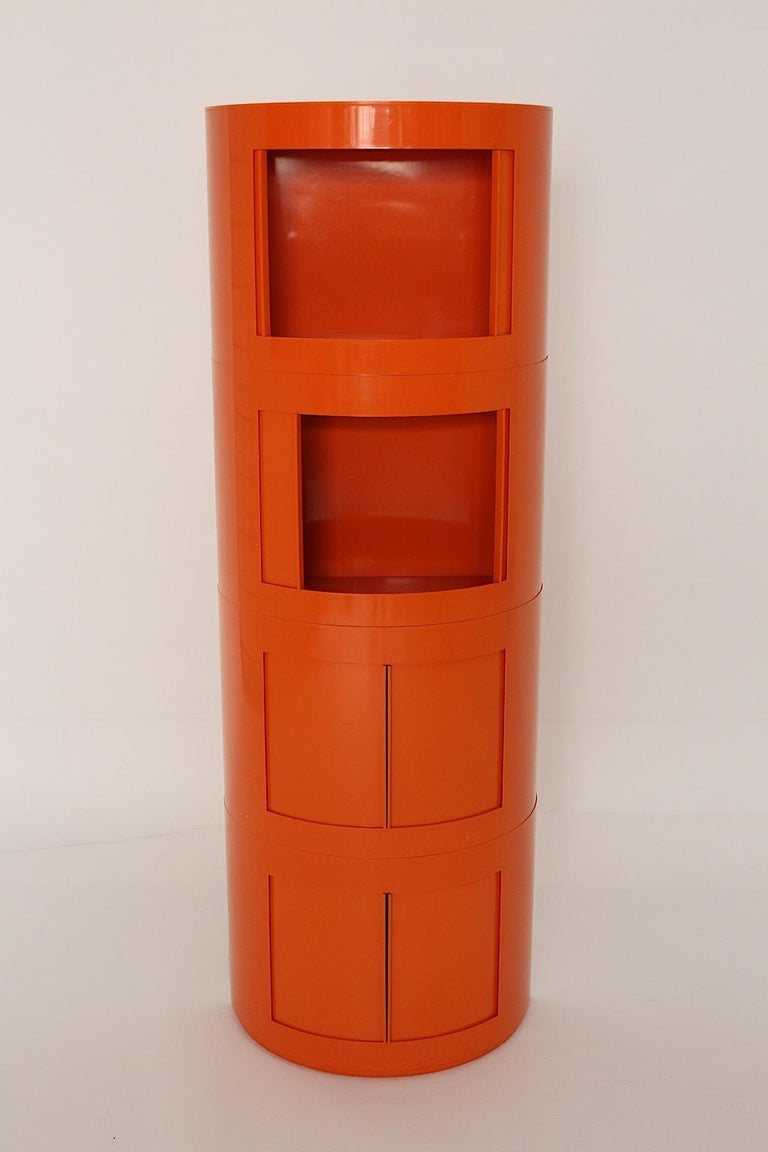 Space Age Vintage Orange Plastic Commodes Giorgina Castiglioni Italy ...