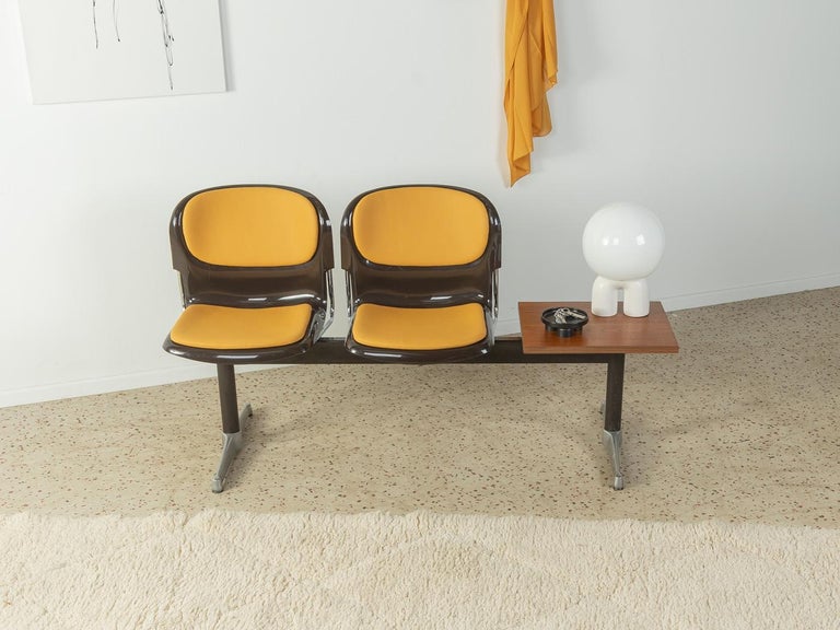 Space Age Waiting Bench by Drabert For Sale at 1stDibs