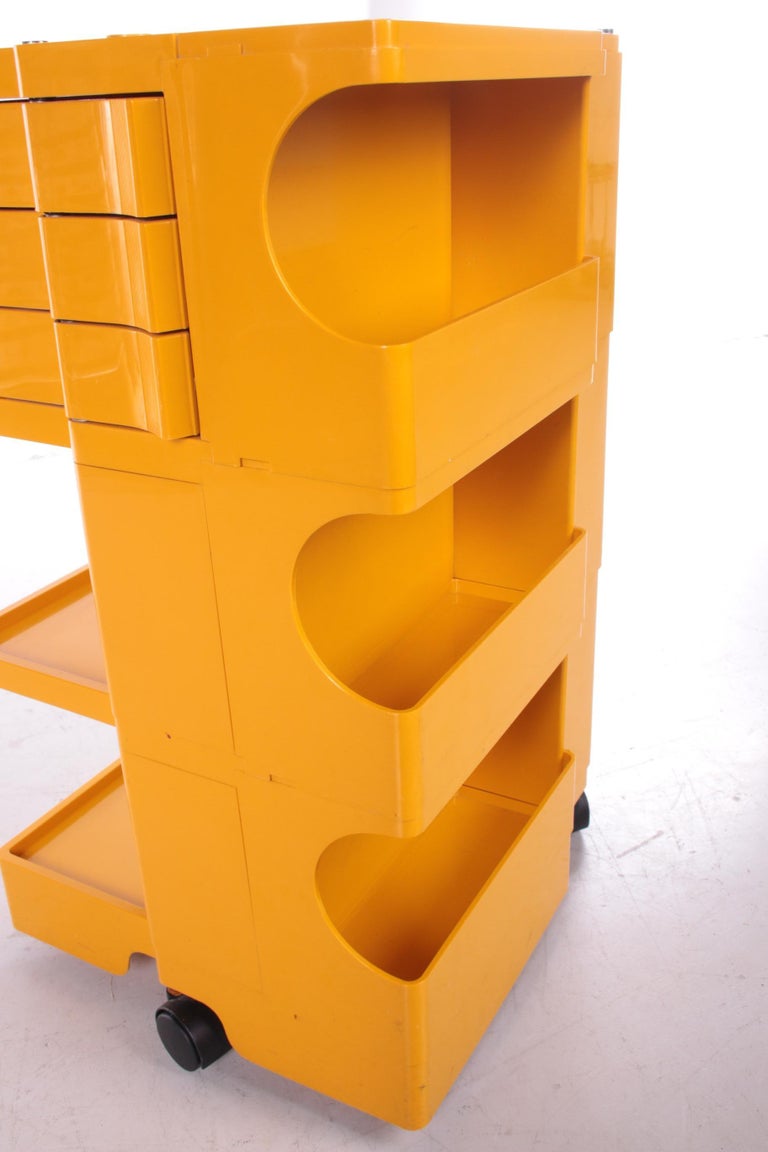 Space Age Yellow Joe Colombo 'Boby' Storage Trolley, 1970s at 1stDibs
