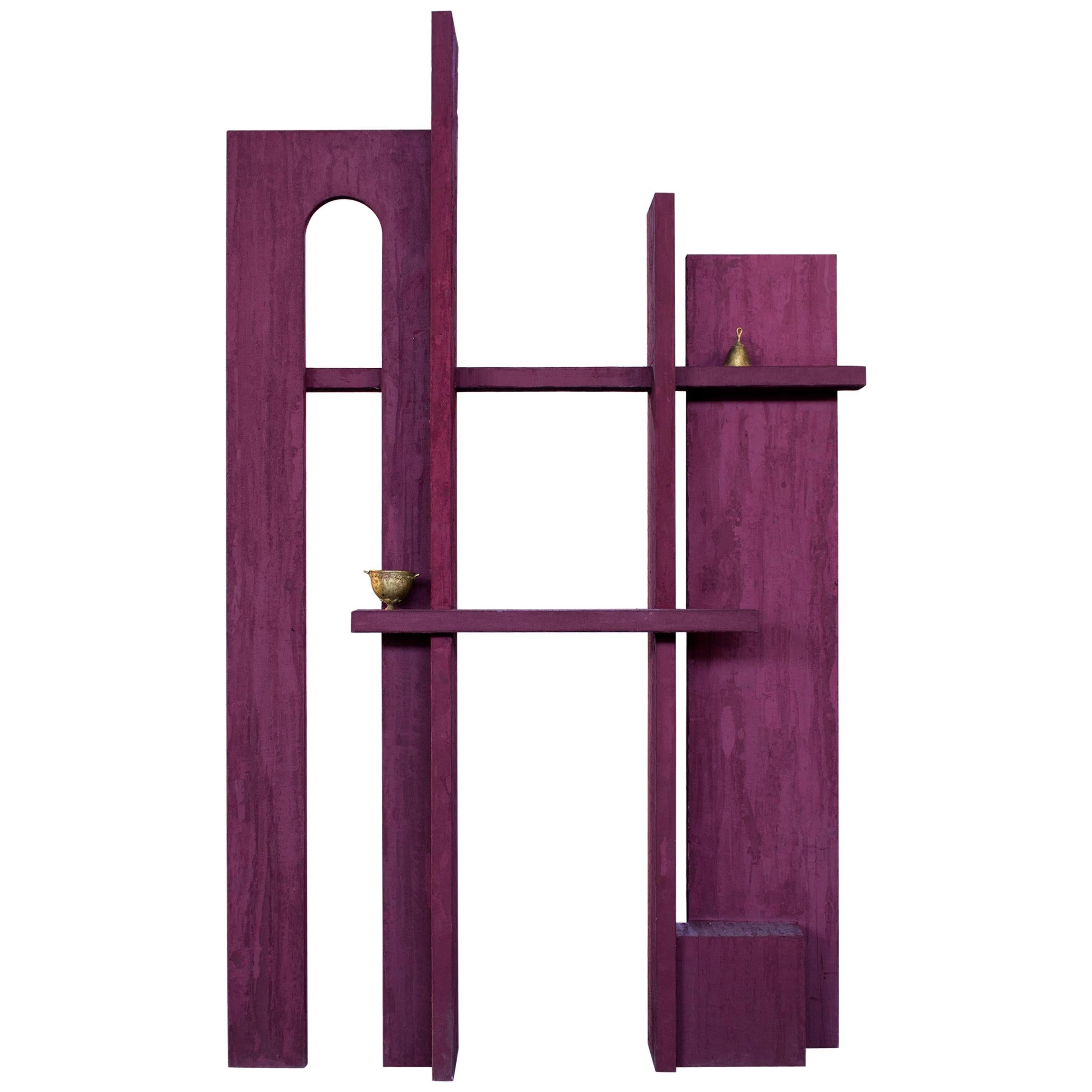 Space Poetry Dark Red Room Divider For Sale at 1stDibs