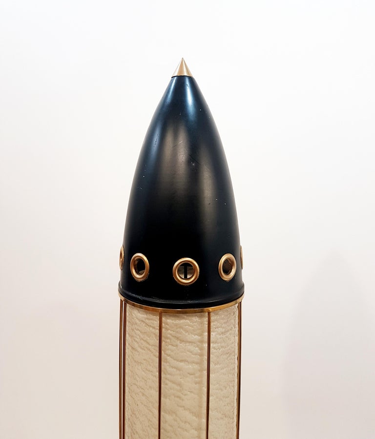 Space Rocket Italian Floor Lamp, Mid-Century Modern at 1stDibs