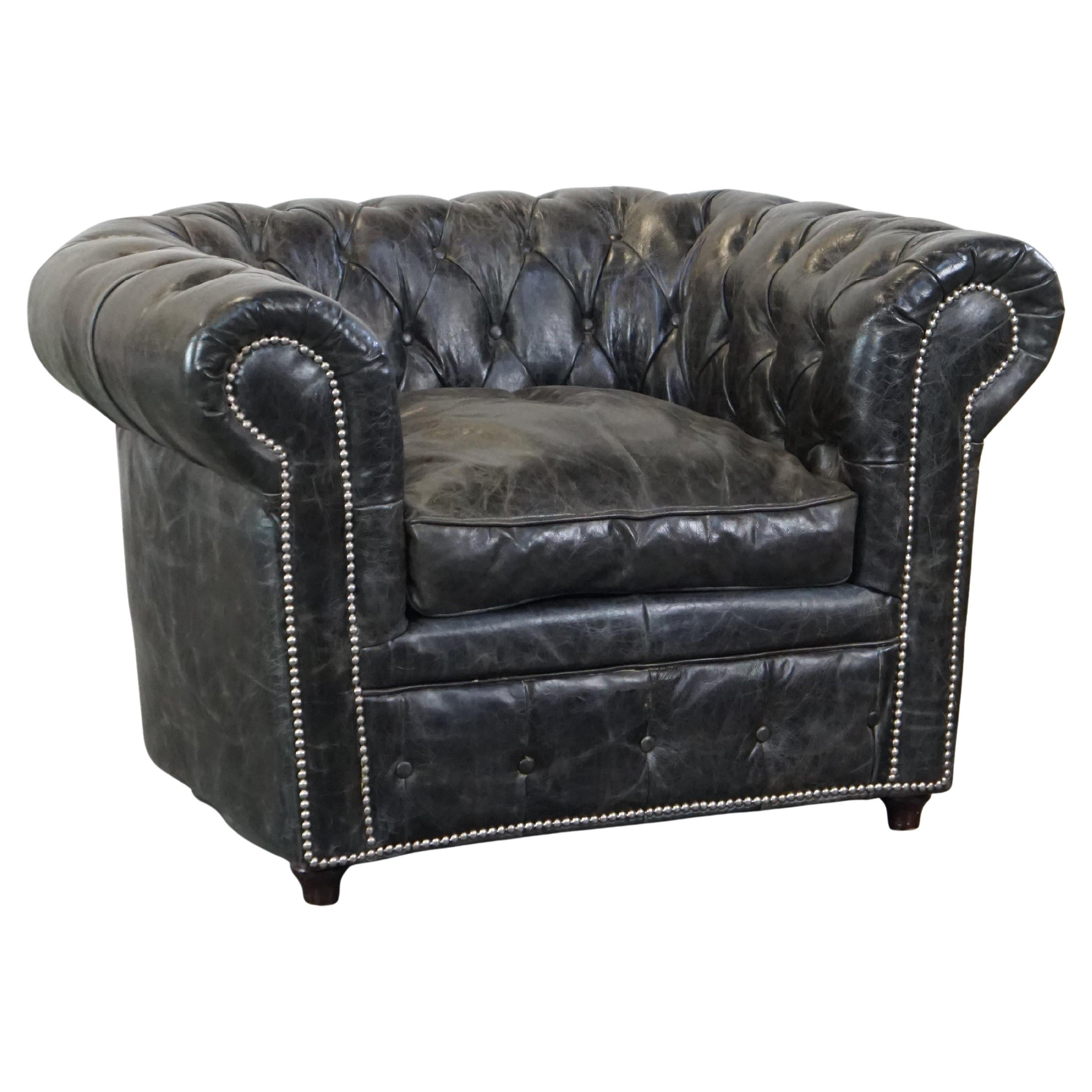 Oversized Italian Brown and White Cow Fur Leather Cube Lounge Armchair ...