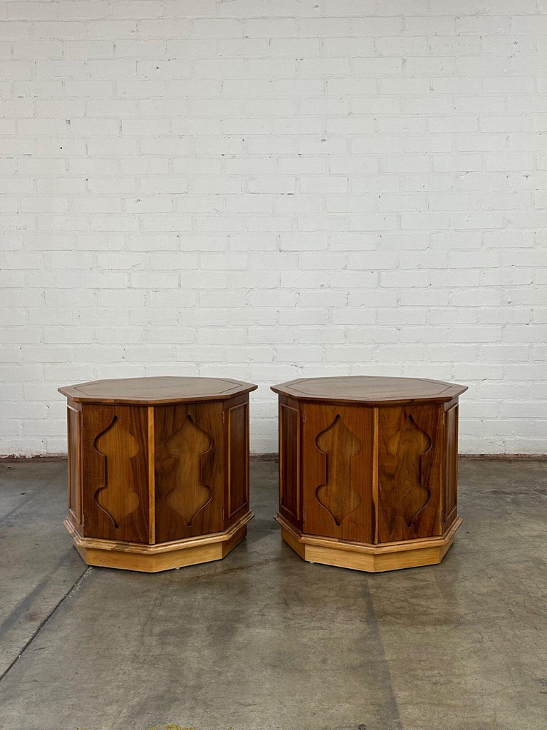 Spade Octagon Side Tables Pair For Sale at 1stDibs