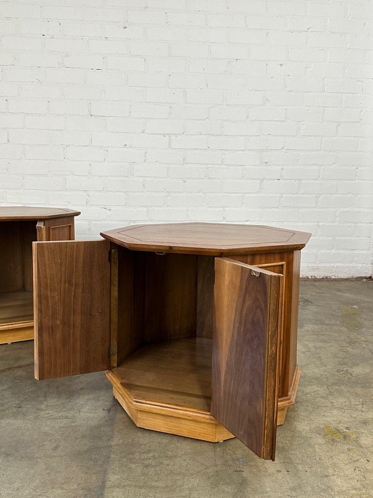 Spade Octagon Side Tables Pair For Sale at 1stDibs
