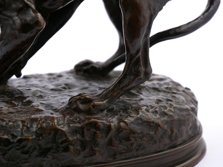 “Spaniel with his Catch” American Western Bronze Sculpture by Alexander ...