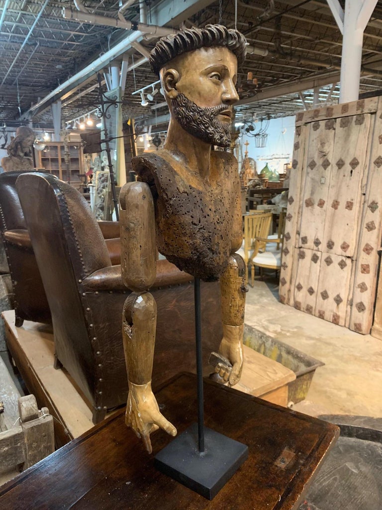 Spanish 17th Century Santo Statue at 1stDibs