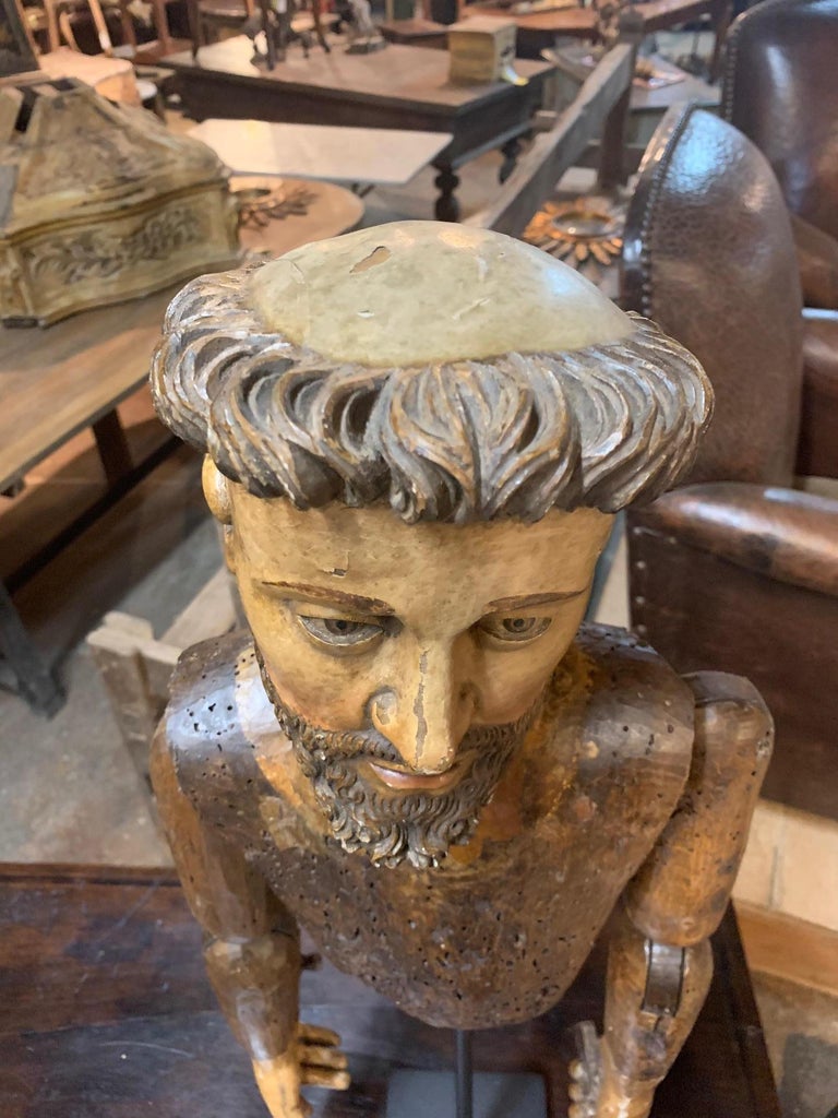 Spanish 17th Century Santo Statue at 1stDibs