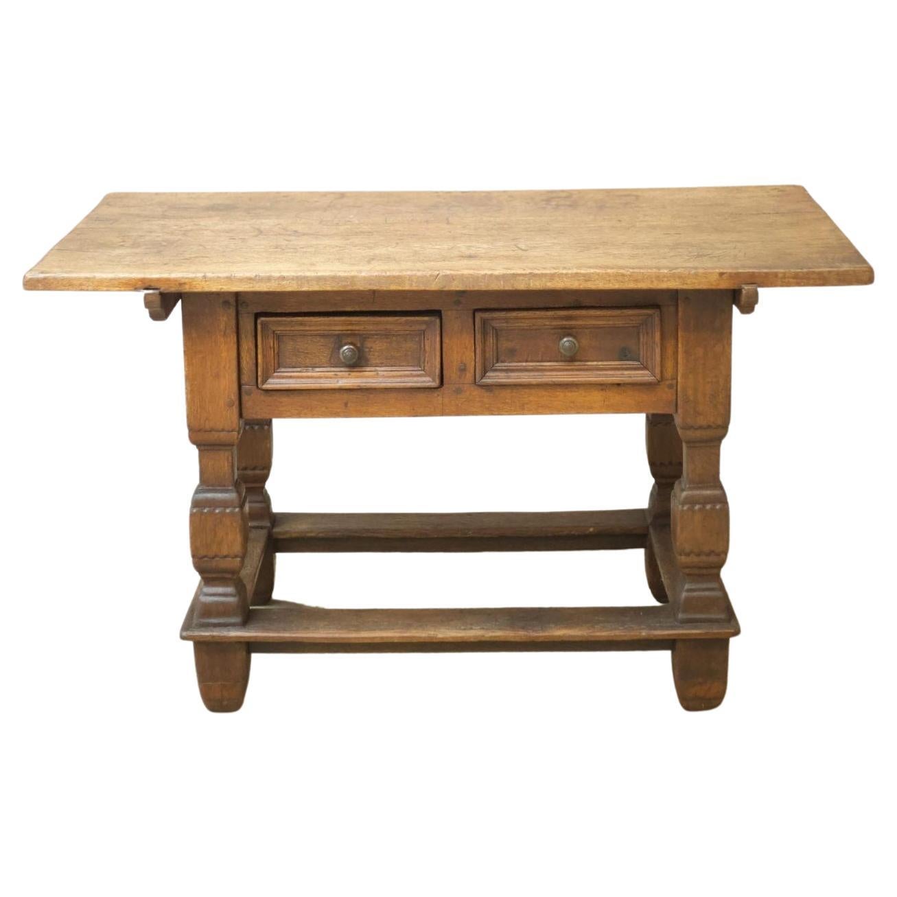 Spanish 18th Century Oak Refectory Table For Sale at 1stDibs