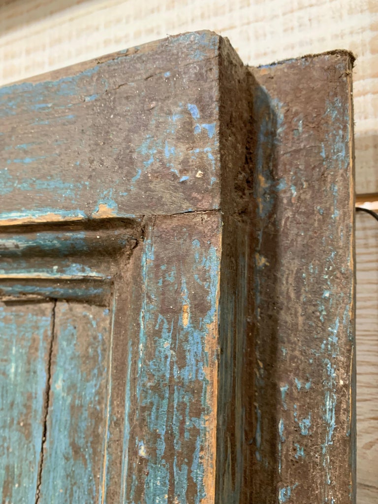 Spanish 18th Century Twelve Panel Door With Original Paint . For Sale ...