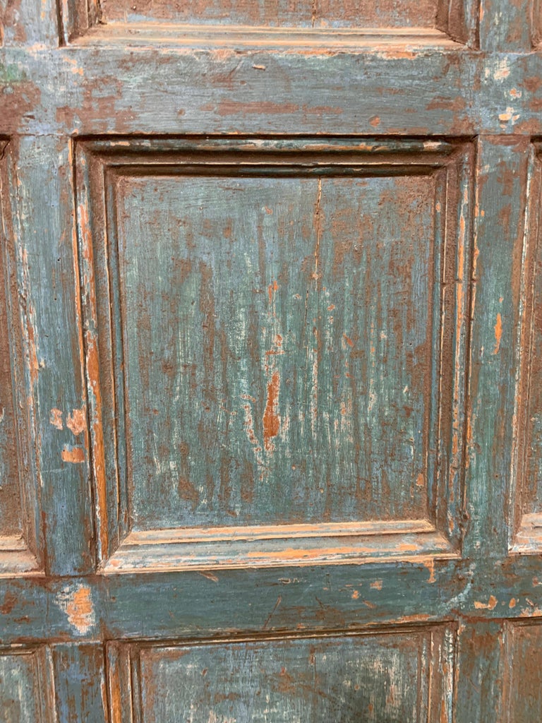 Spanish 18th Century Twelve Panel Door With Original Paint . For Sale ...