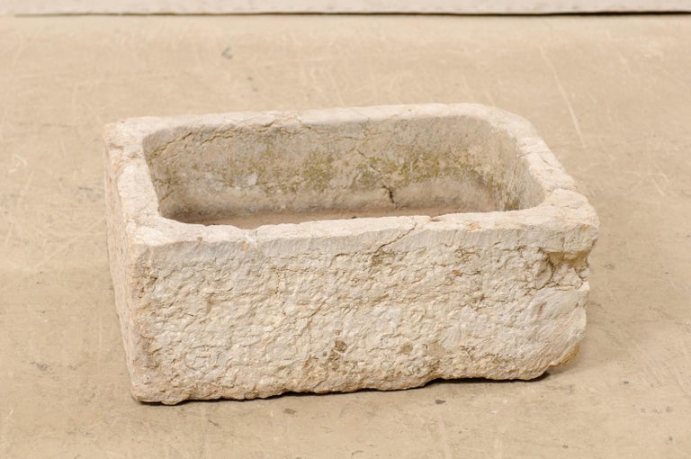 Spanish 19th Century Carved Limestone Sink Basin, Rectangular-Shape at ...