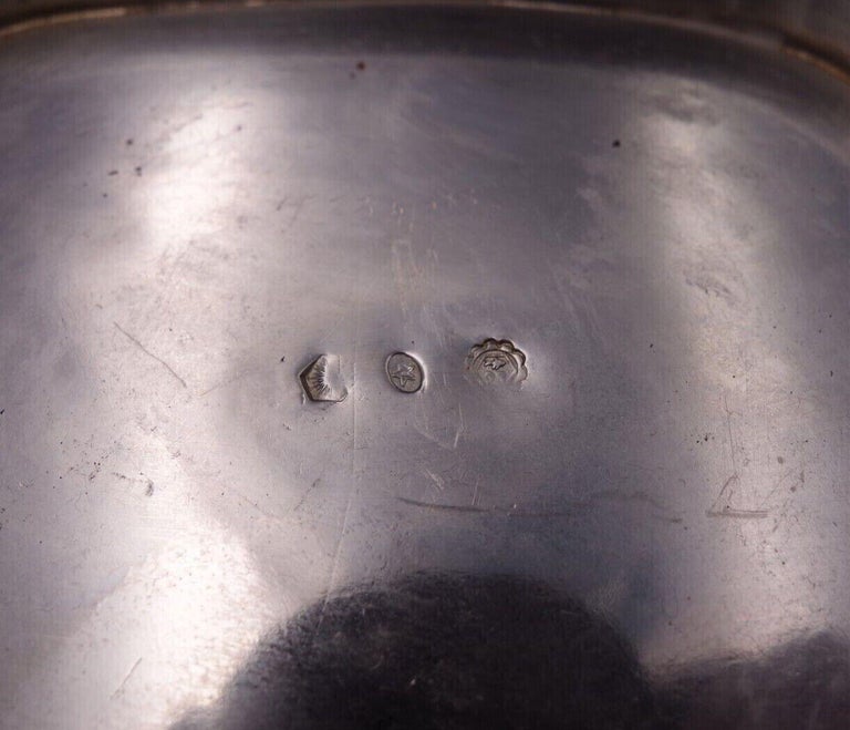 Spanish .915 Silver Tea Pot Gadroon Border Ebony Handle Finial '#6835-2 ...