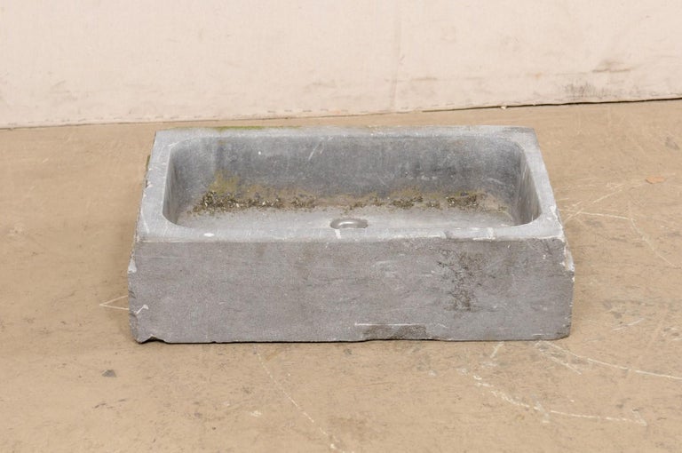 Spanish Antique Carved Bluestone Rectangular-Shaped Sink For Sale at ...