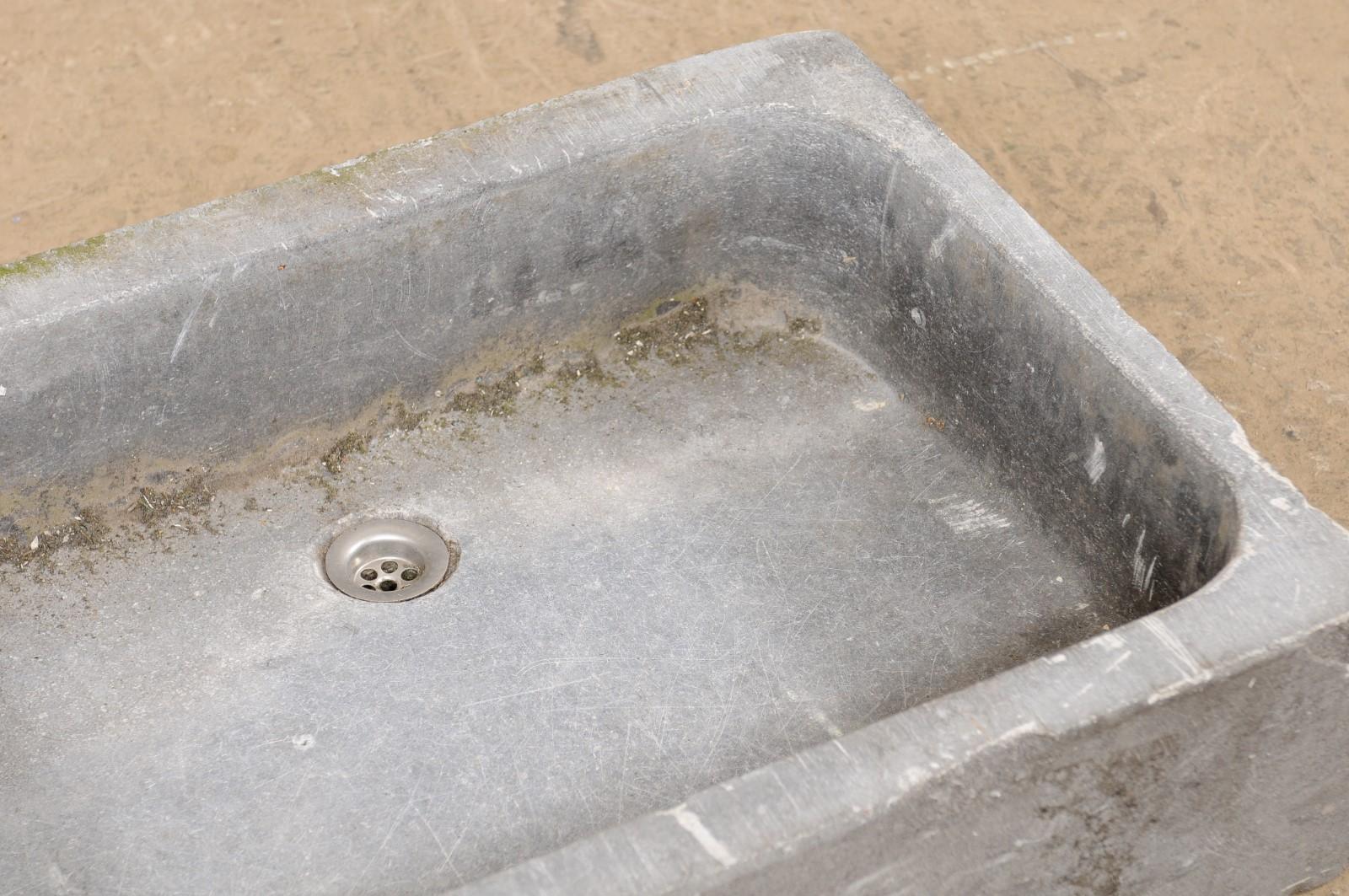 Spanish Antique Carved Bluestone Rectangular-Shaped Sink at 1stDibs ...