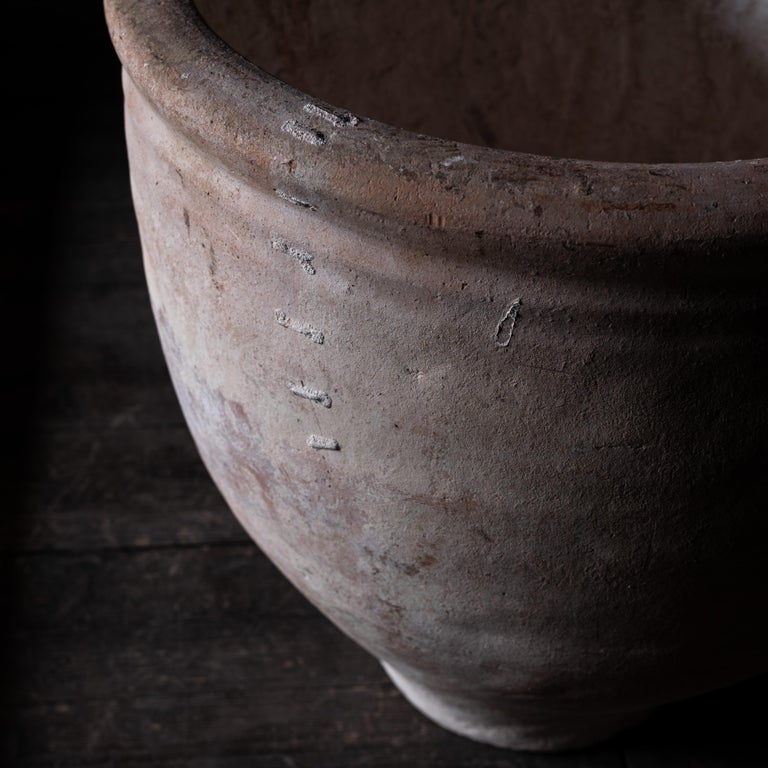 Spanish Antique Huge Clay Pot with Spout, Excellent Patina, 19th ...