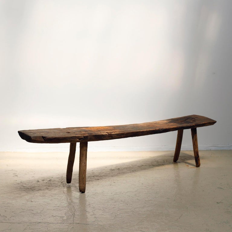 Spanish Antique Primitive Long Bench at 1stDibs | antique primitive ...