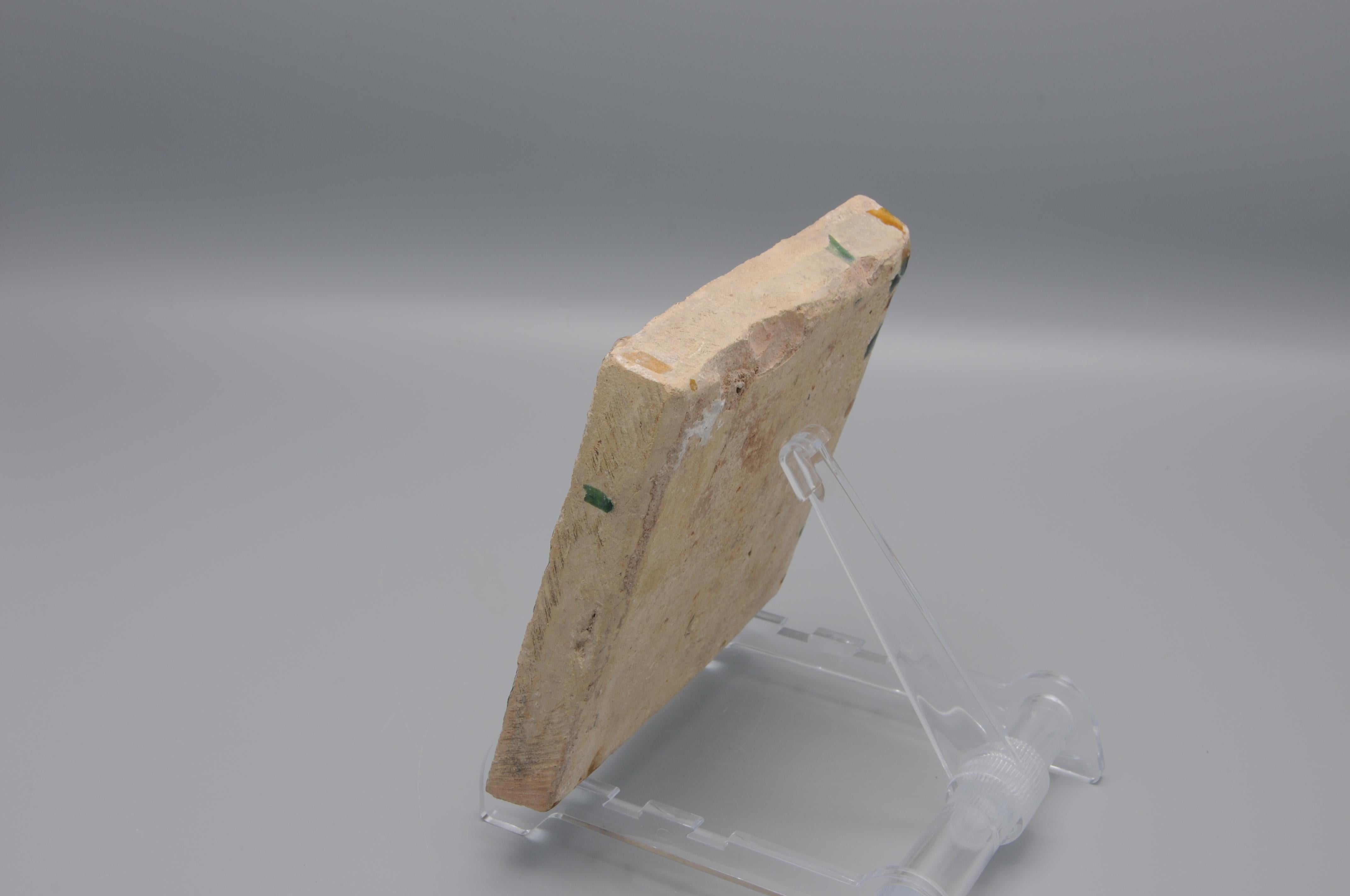 Spanish Azulejo Tile Arista y Cuenca - Toledo 16th century For Sale at ...