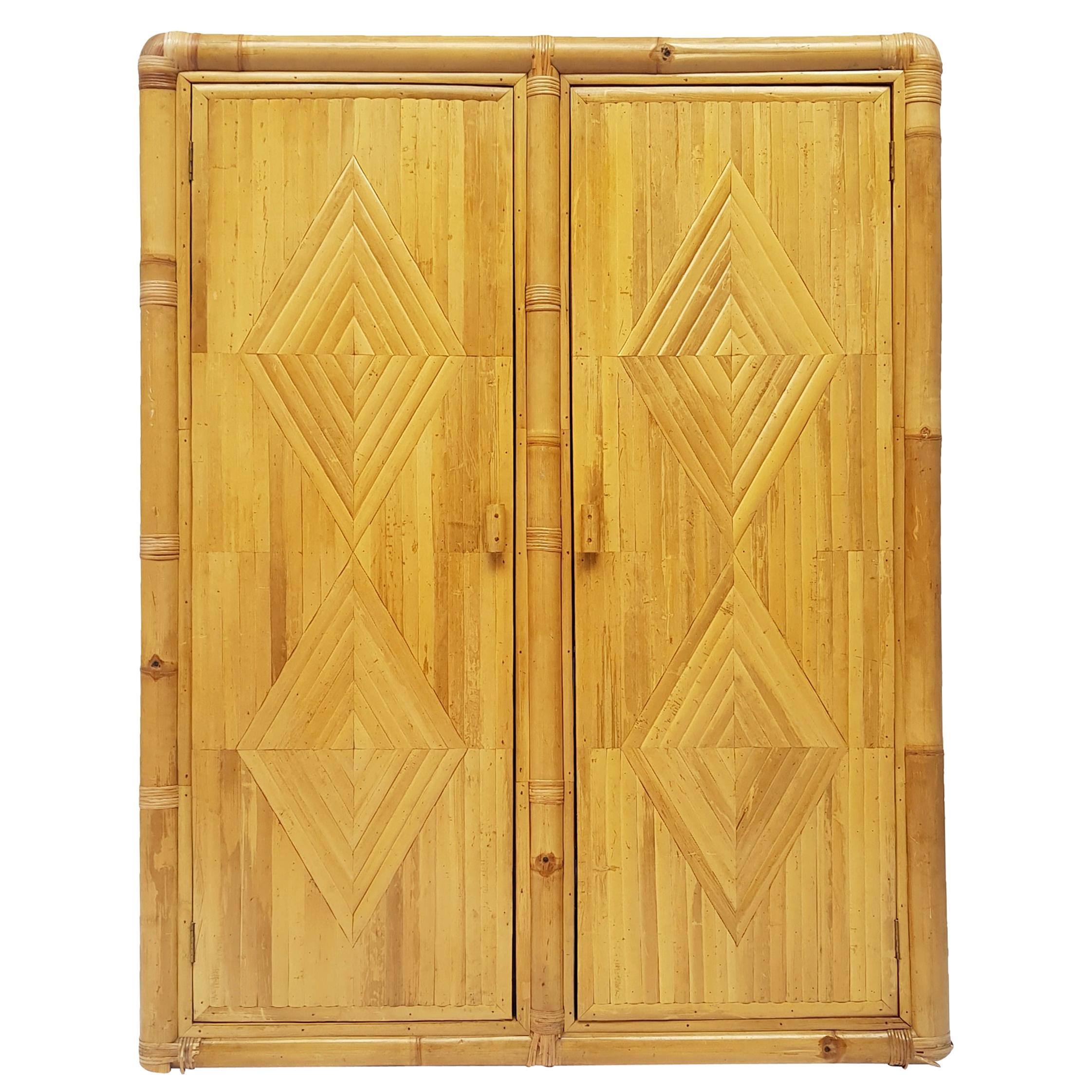 Spanish Bamboo Hanger Wardrobe, 1970s at 1stDibs | spanish wardrobe ...