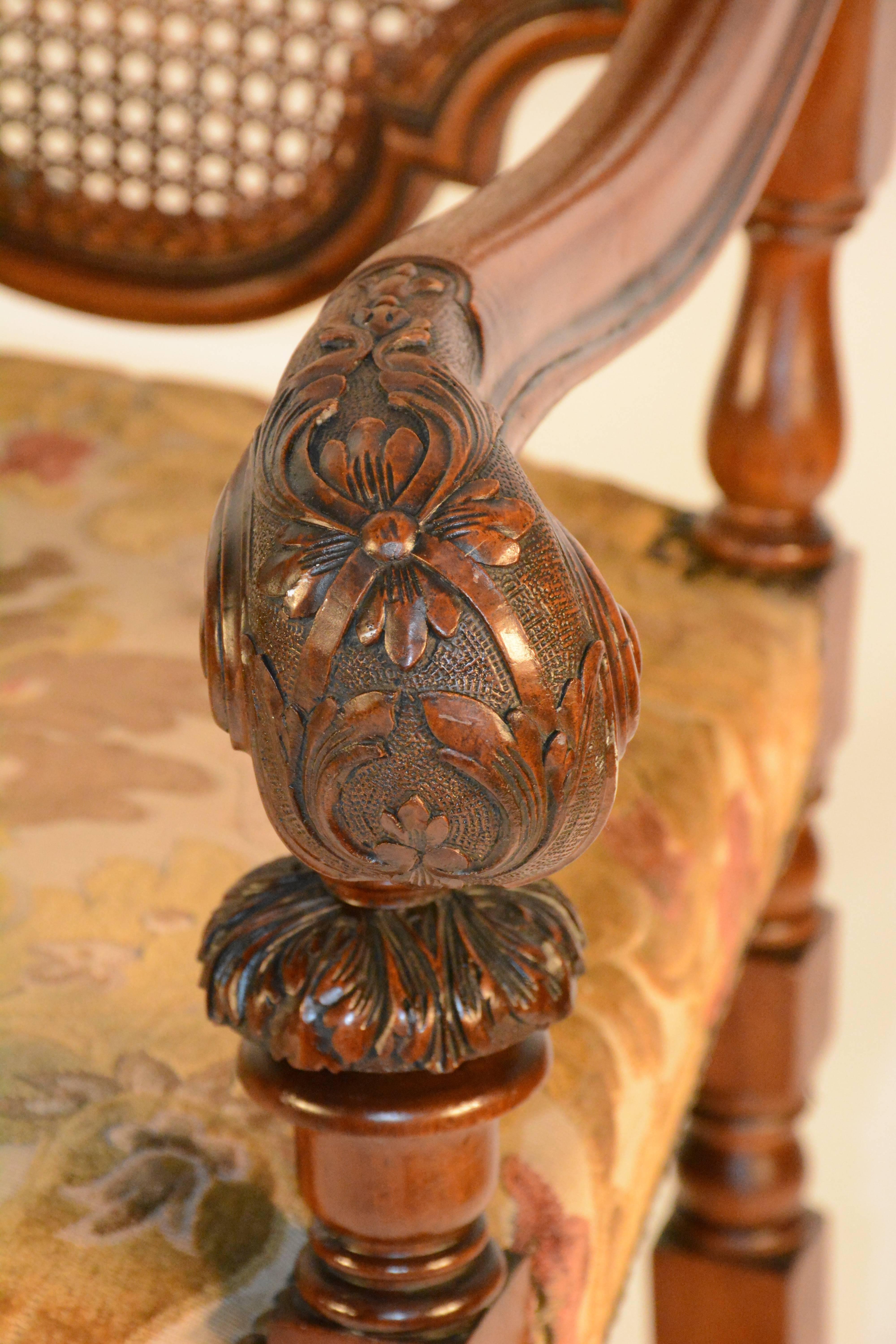 Spanish Baroque High Back Chairs, Pair For Sale at 1stDibs | spanish ...