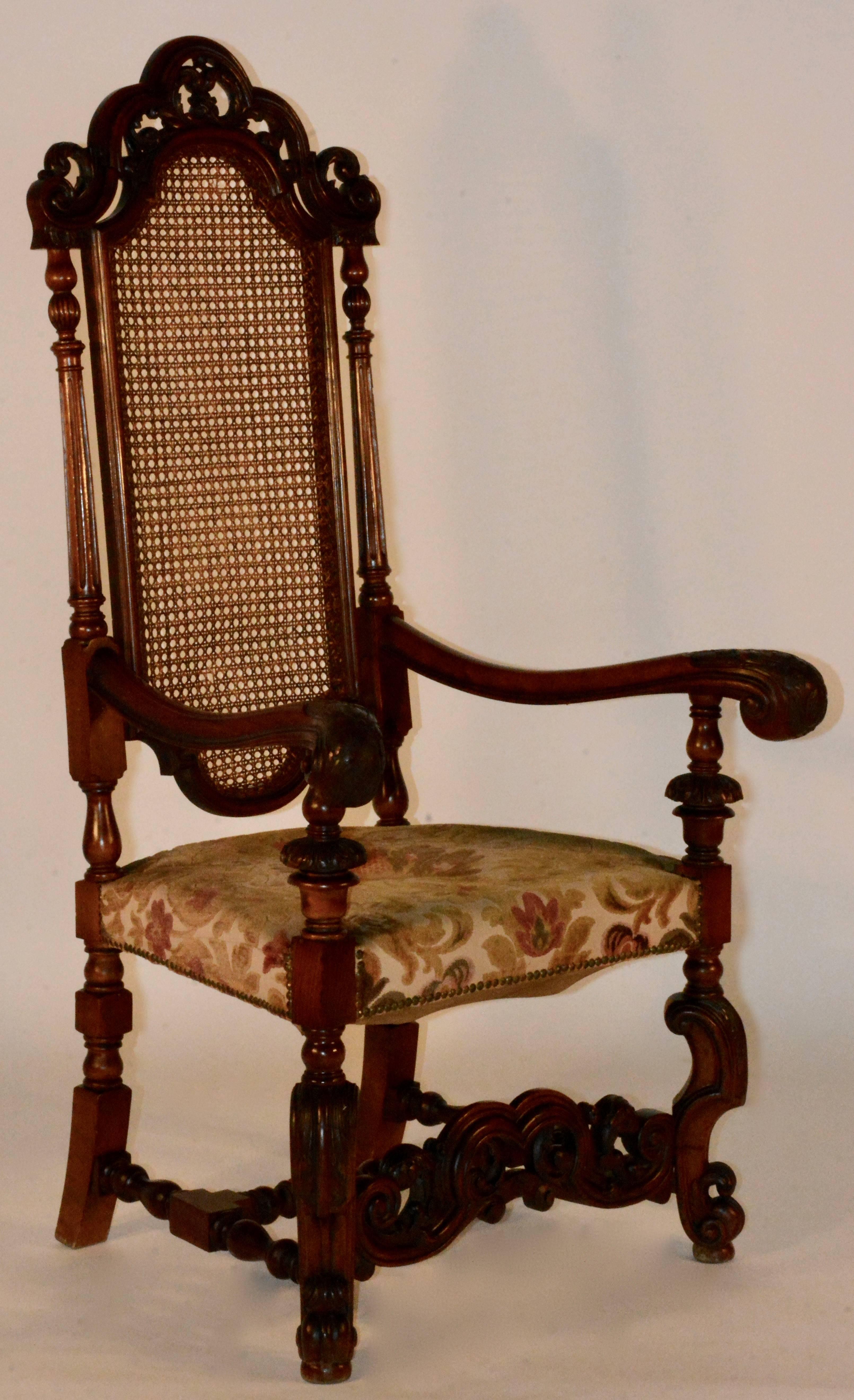 Spanish Baroque High Back Chairs, Pair For Sale at 1stDibs | spanish ...