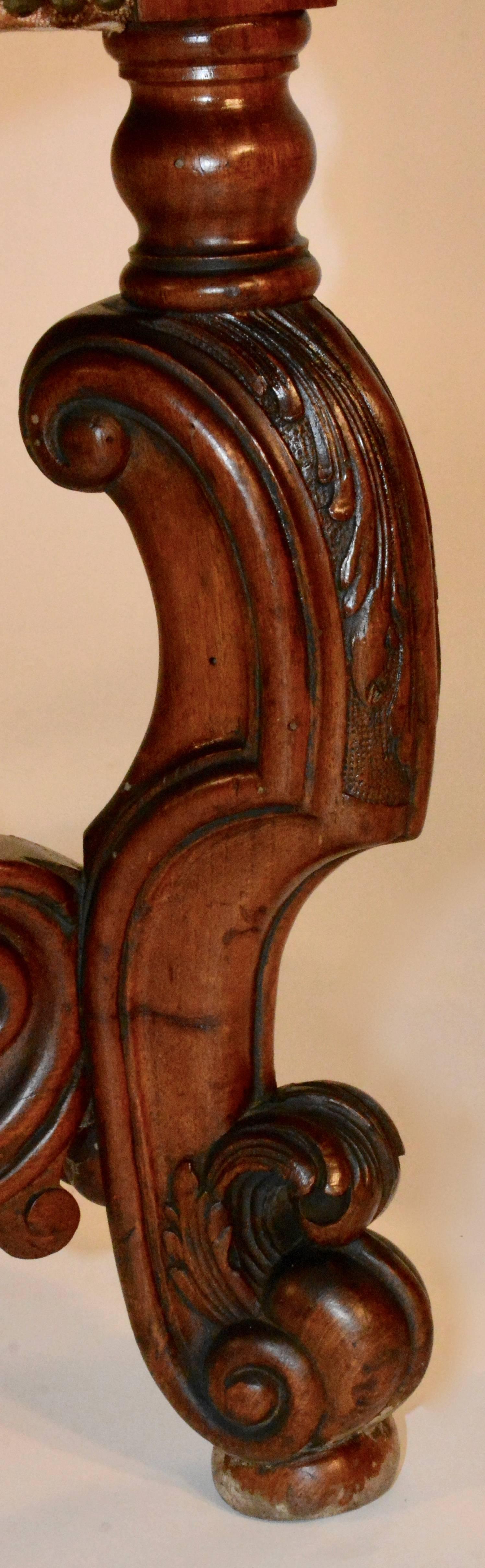 Spanish Baroque High Back Chairs, Pair For Sale at 1stDibs | spanish ...