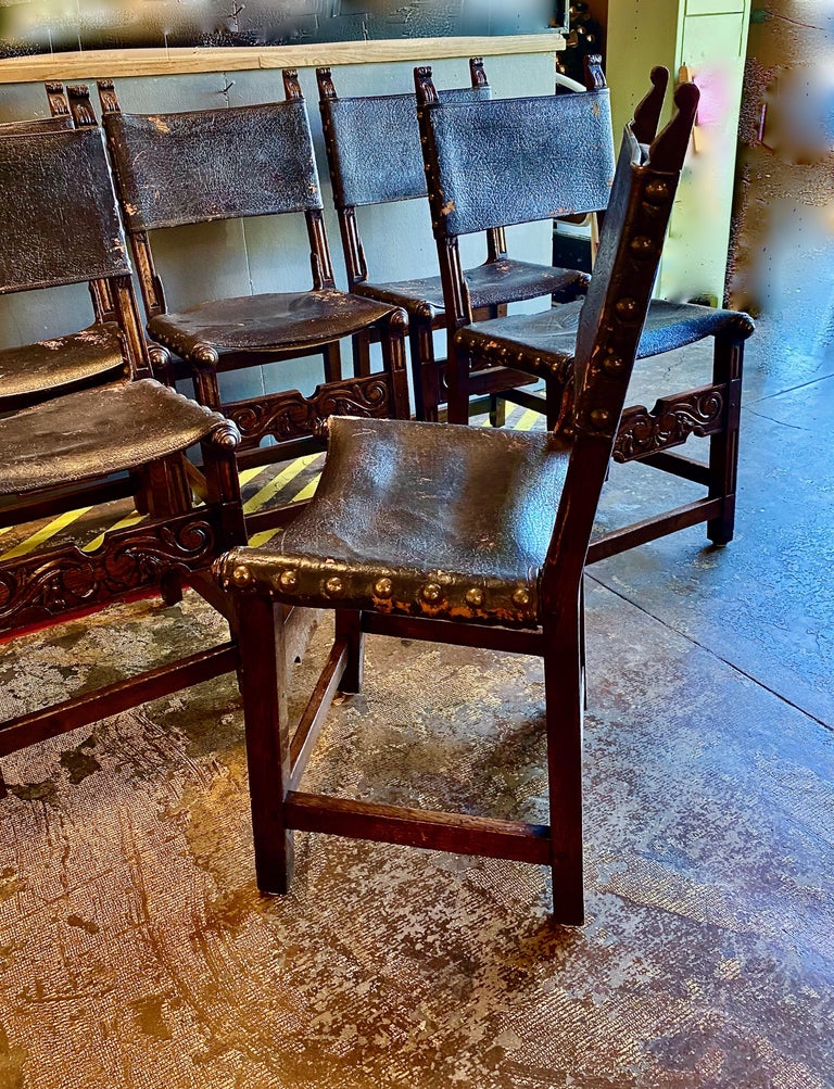 Spanish Baroque-Style Dining Chairs, Set of 6 at 1stDibs | spanish ...