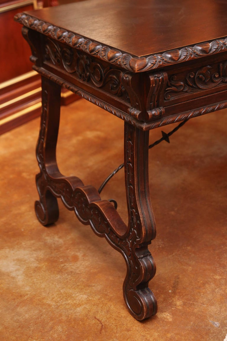 Spanish Baroque Style Oak Library Table/ Desk at 1stDibs | baroque desk ...