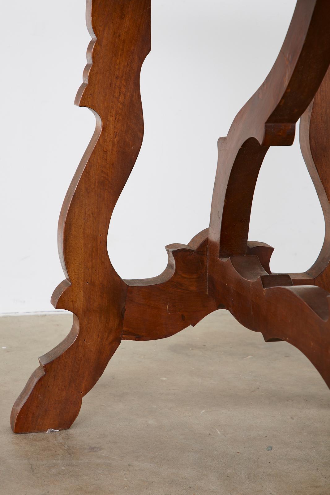 Spanish Baroque Style Trestle Dining Table or Farm Table at 1stDibs