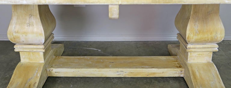 Spanish Bleached Wood Trestle Dining Table, circa 1940s at 1stDibs ...