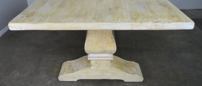 Spanish Bleached Wood Trestle Dining Table, circa 1940s at 1stDibs ...