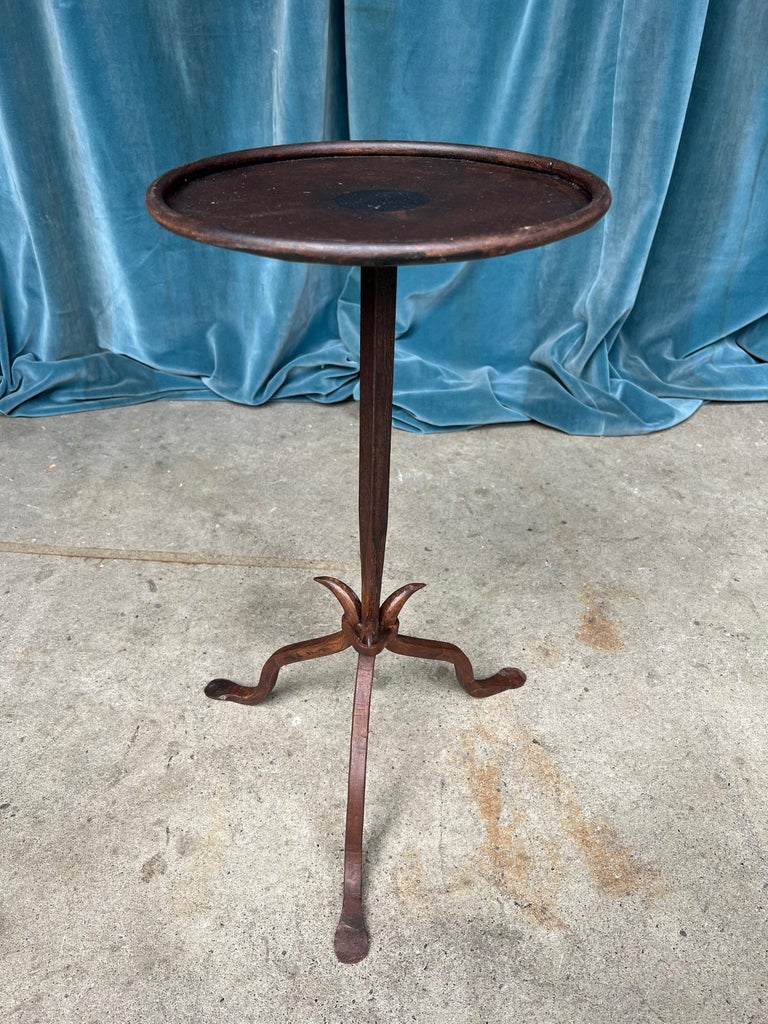 Spanish Bronze Patinated Drinks Table For Sale at 1stDibs