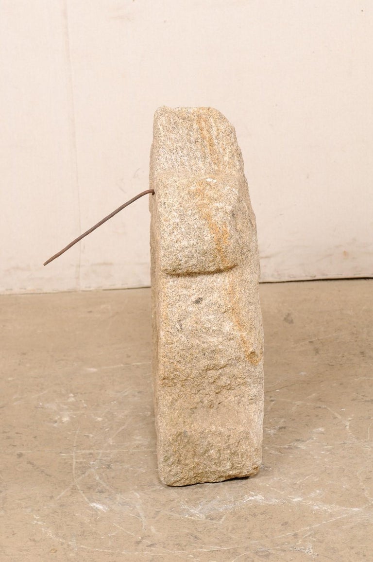 Spanish Carved-Stone Fleur De Lys Garden Sundial For Sale at 1stDibs