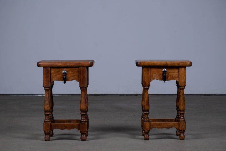 Spanish Catalan Pair of Side Table or End Table, Spain, 1960s For Sale ...
