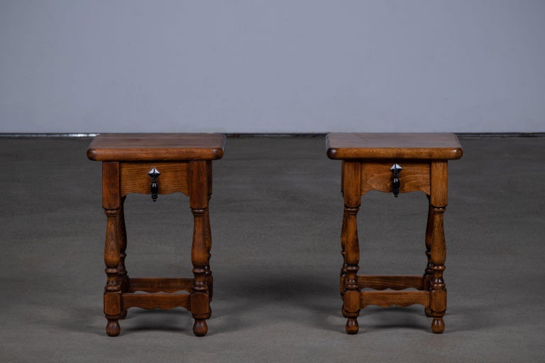 Spanish Catalan Pair of Side Table or End Table, Spain, 1960s For Sale ...