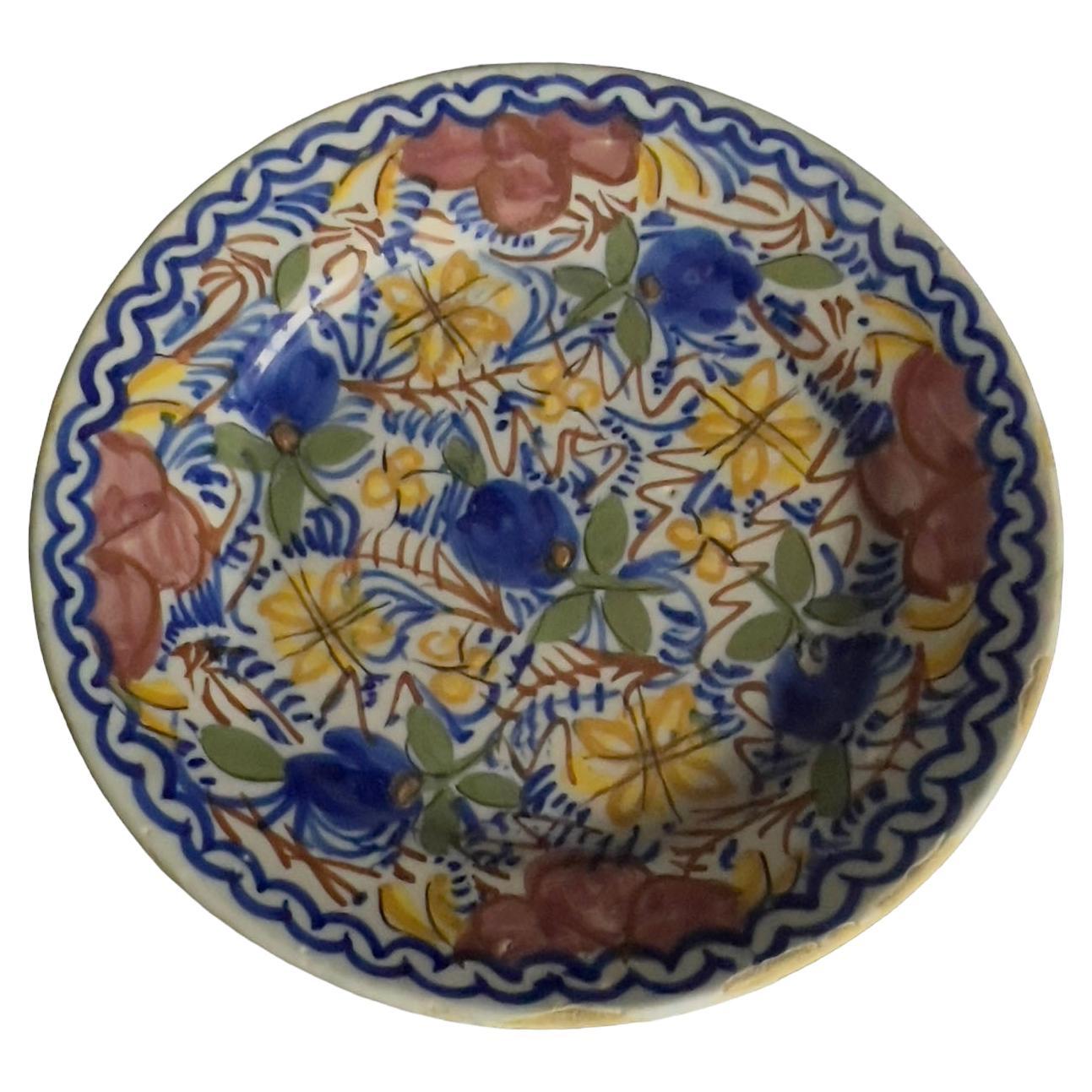 Spanish Ceramic Plate at 1stDibs
