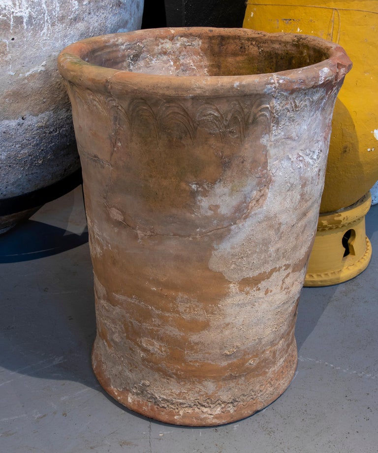 Spanish, Ceramic Well Spout Decorated at the Top and at the Bottom For ...