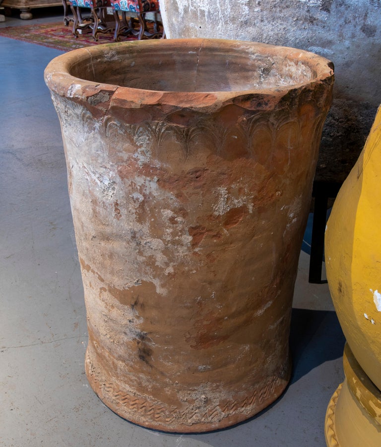 Spanish, Ceramic Well Spout Decorated at the Top and at the Bottom For ...